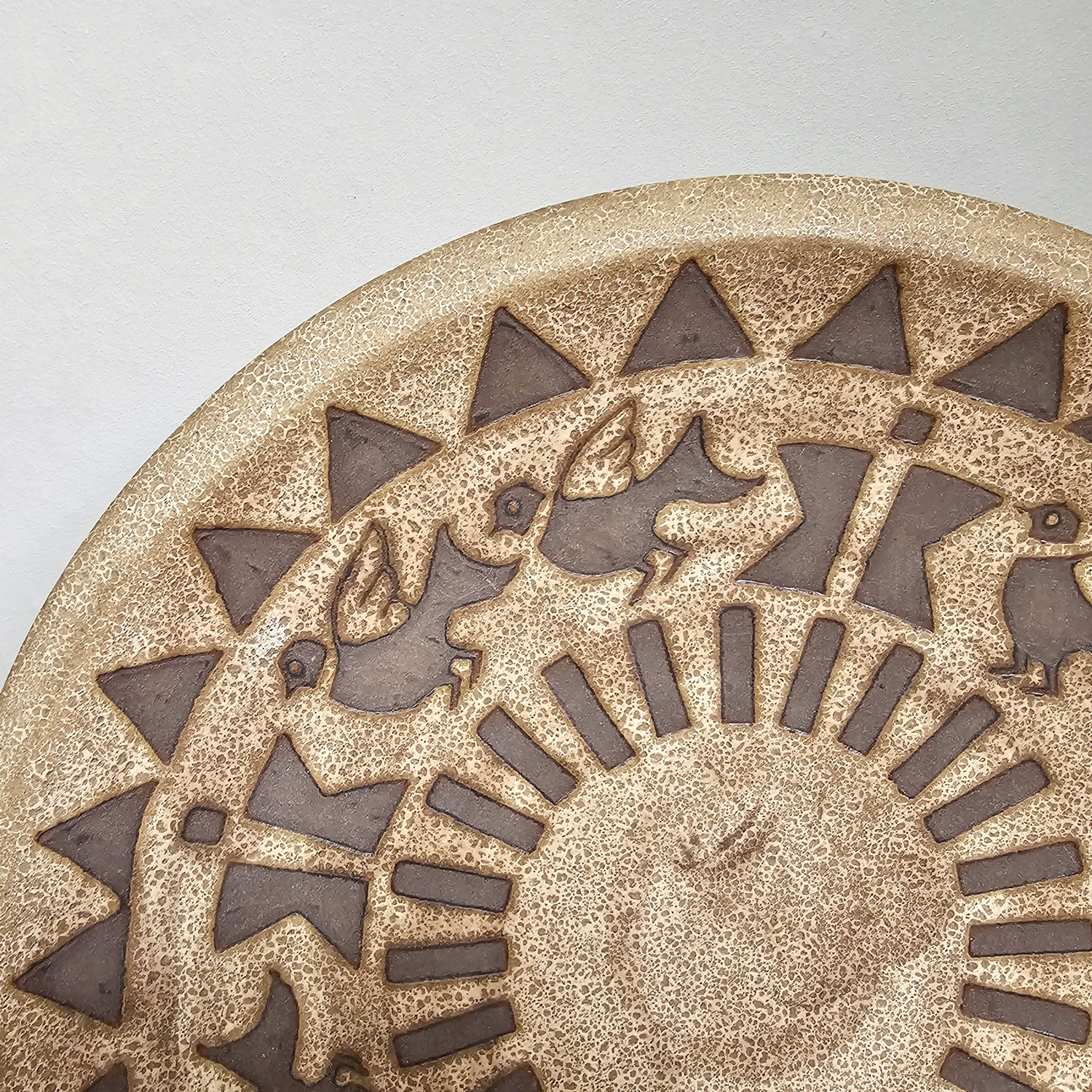 Ceramano Wandteller „Agina“ Ø 36,5 cm | Design Hans Welling, 1960er